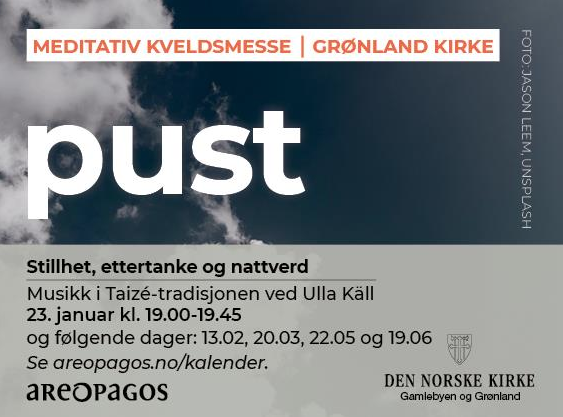 Pustgudstjenester høsten 2022 - Gamlebyen og Grønland menighet